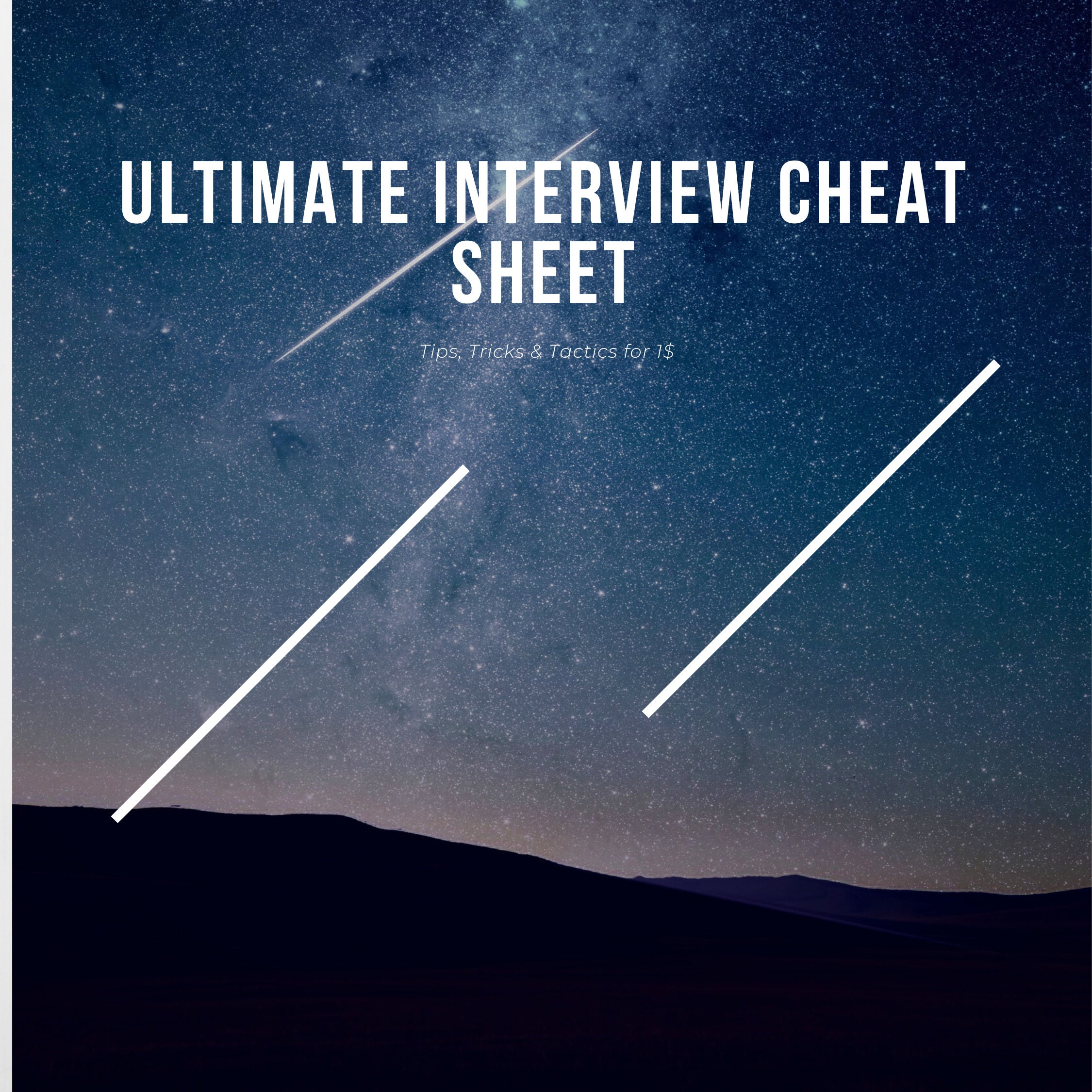 Ultimate Interview Cheat Sheet: Tips, Tricks & Tactics for Less - Etsy