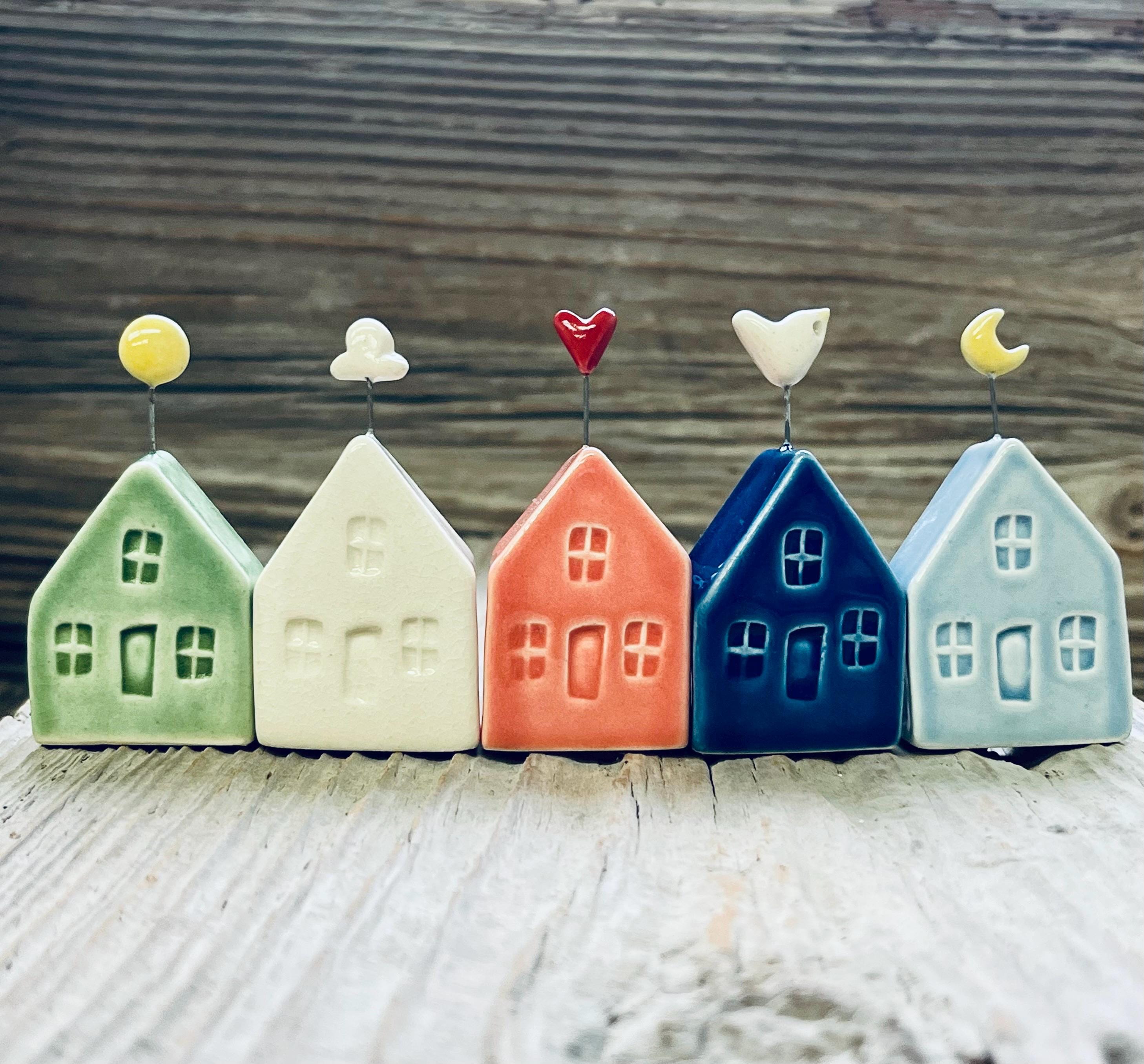 Customizable Ceramic Miniature House - Style D - Free Shipping - 1-2 ...