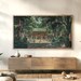 Forest Temple Painting, Rustic Wall Decor, Handmade Nature Art, Cabin ...