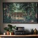 Forest Temple Painting, Rustic Wall Decor, Handmade Nature Art, Cabin ...