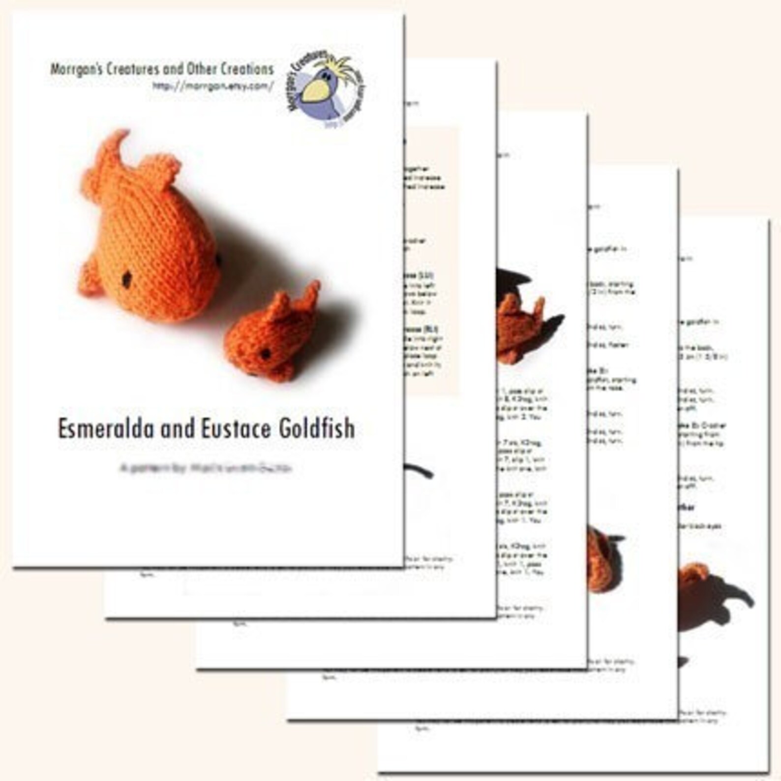 PDF Pattern - Goldfish - Knitting and Crochet - Etsy