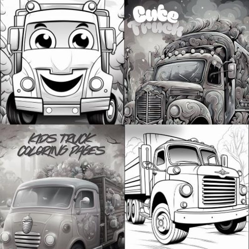Truck Coloring Pages | Printable Big Cute Truck Activity Sheets | Fun ...