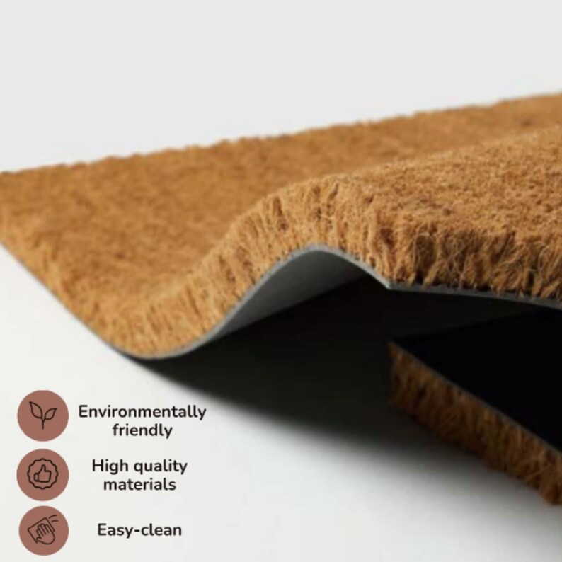 Plant Doormat, Coco Outdoor Rug, Housewarming Gift, Cute Entryway ...