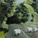 Irish Sheep Art Print of Original Oil Painting 8.5x11 Inches Landscape ...