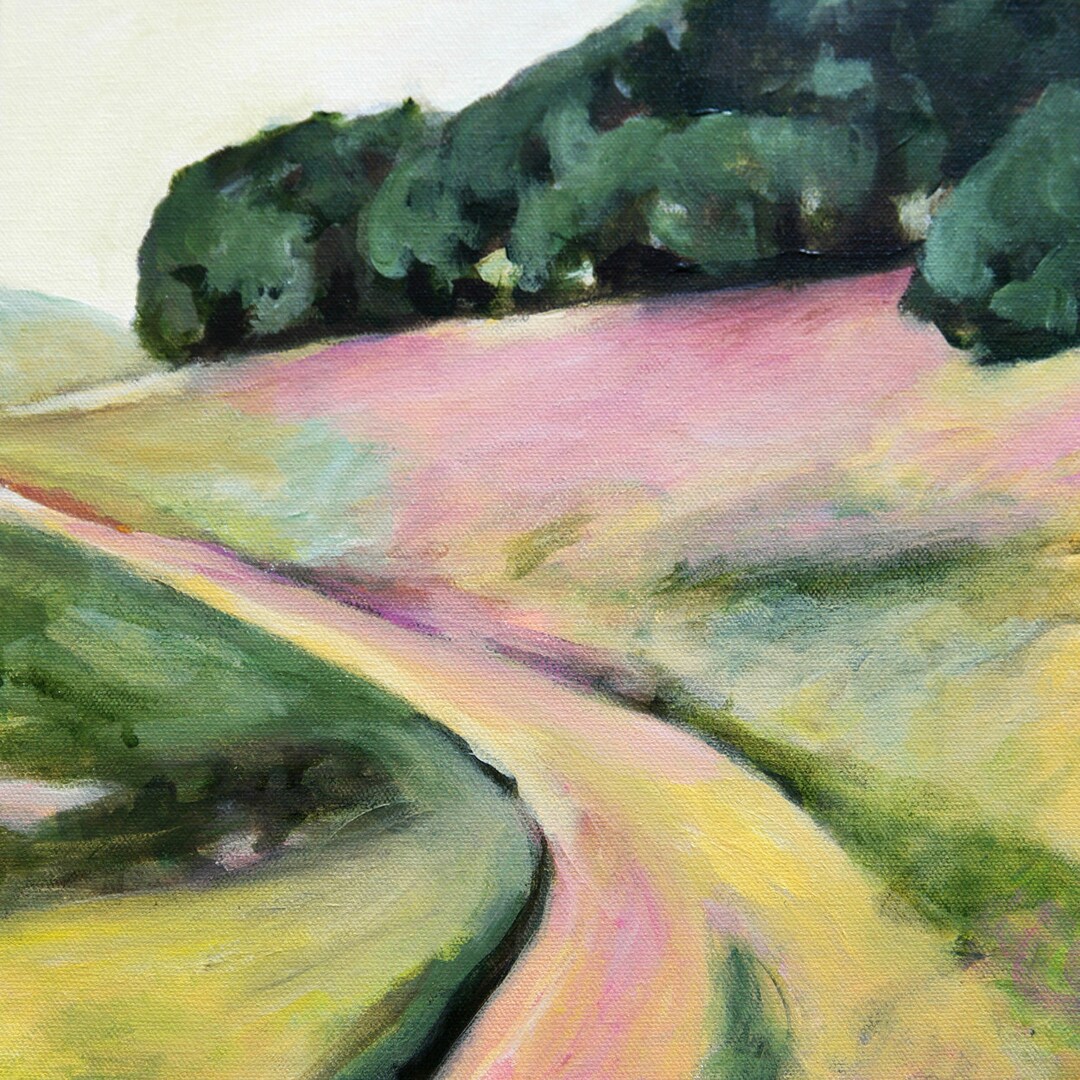 California Landscape Art Print From Original Oil Painting CA Hills - Etsy