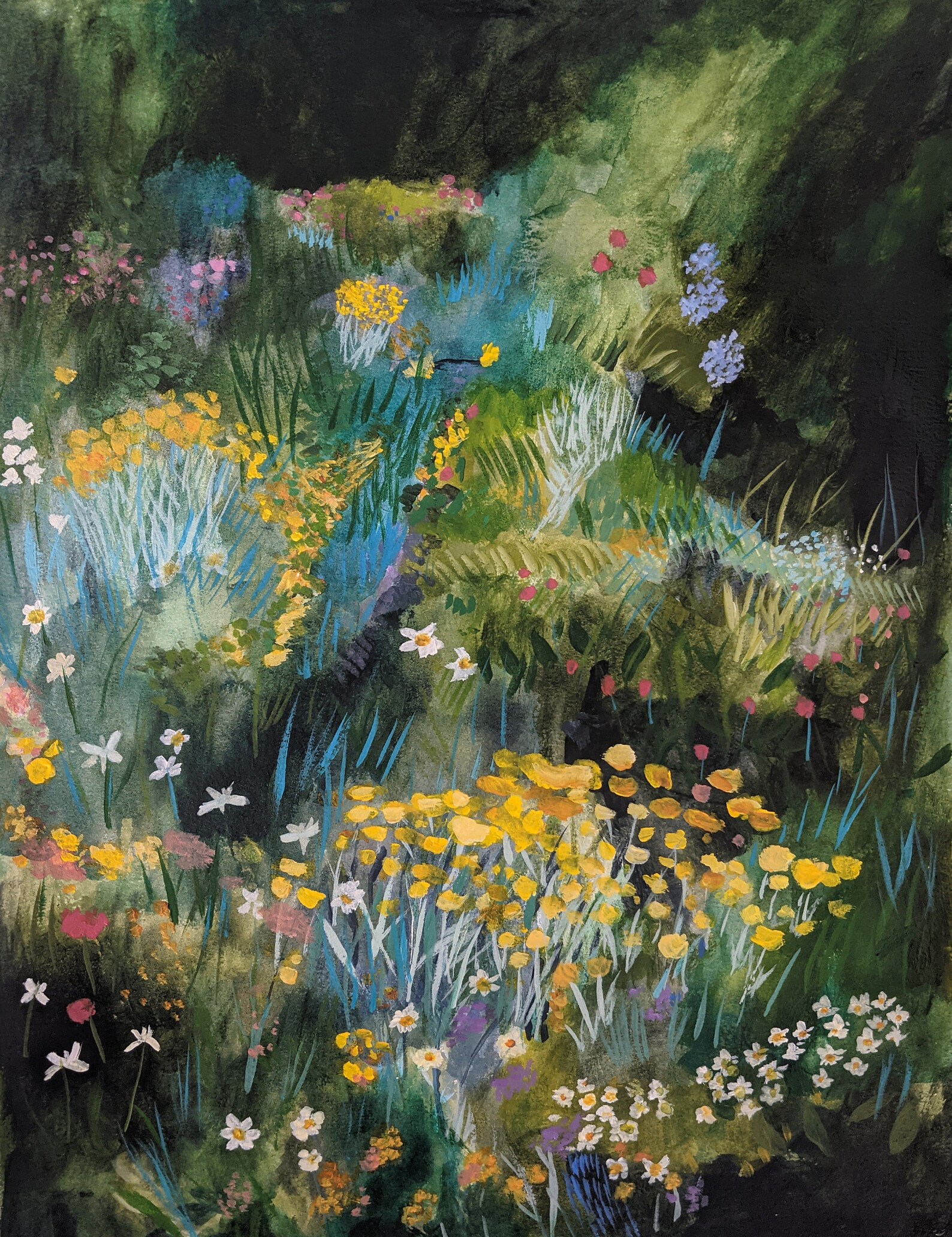 Art Print Botanical Flowers Dreamscape Garden Art Print | Etsy