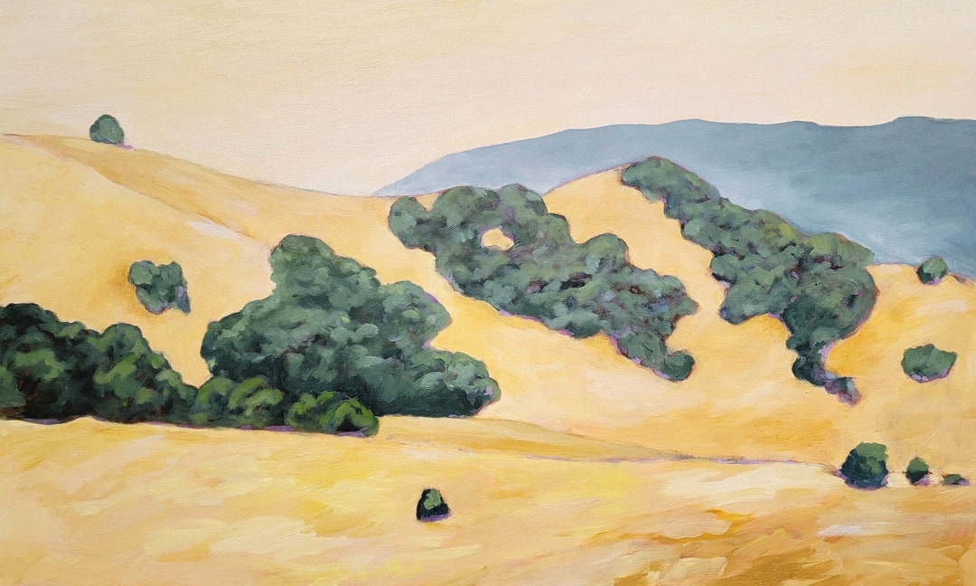 California Landscape Art Quicksilver Original Oil Painting Print ...