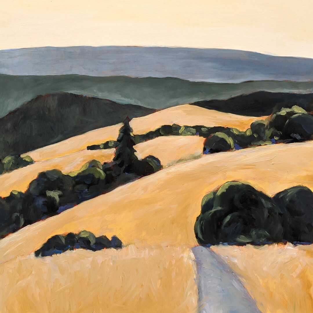 Open Space California Landscape Painting Digital Download of Original ...