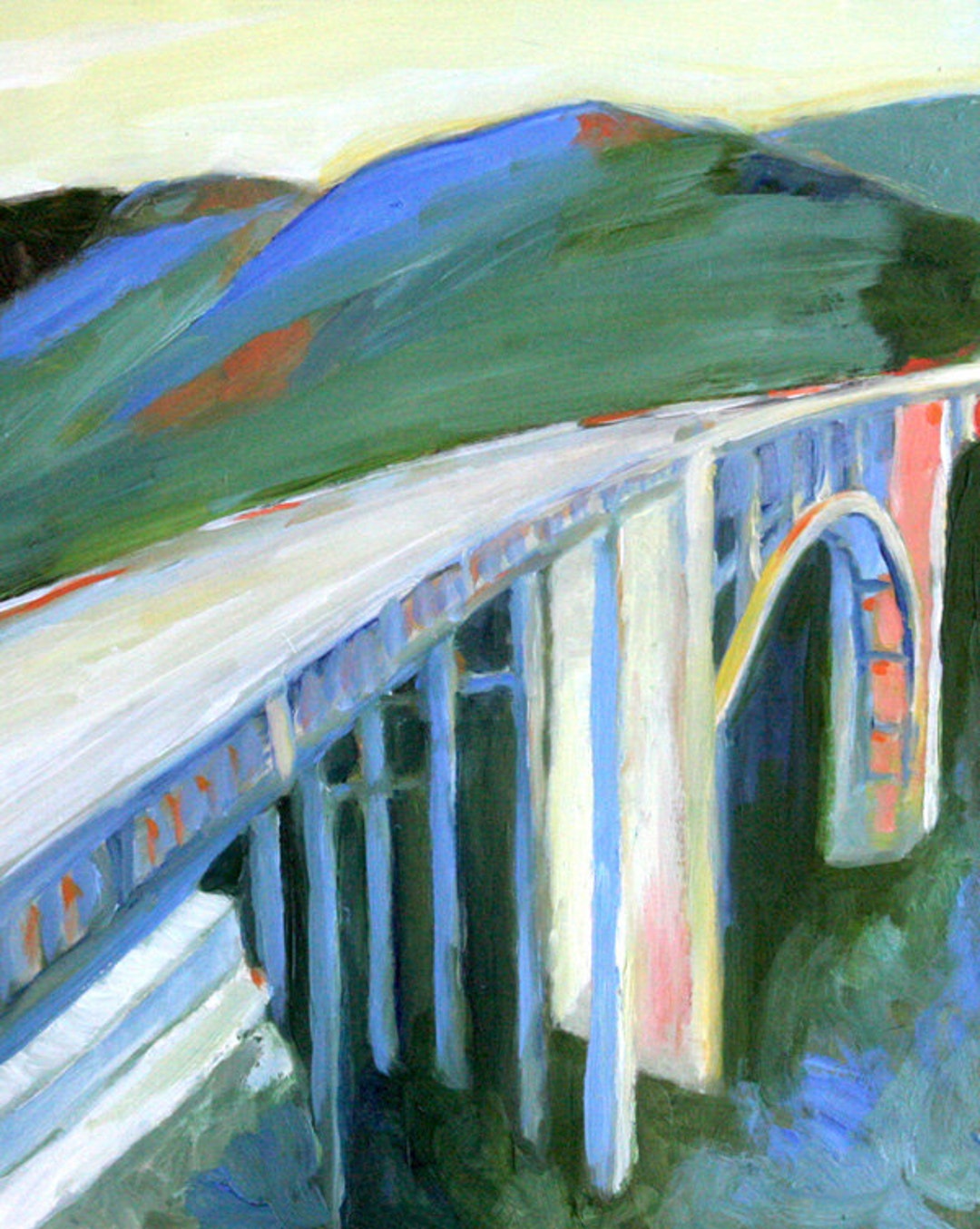 Bridge Painting / Big Sur/ Bixby Bridge 8x10 Print of Original Oil ...