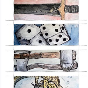 Digital File Printable Bookmarks | Wheel of Time Inspired Fantasy ...