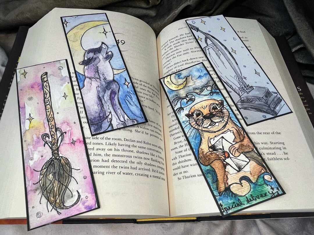 Digital File Printable Bookmarks | Crescent City Inspired Bookmark Set ...