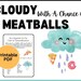 Cloudy With A Chance of Meatballs by Judi Barrett: Book Companion - Etsy