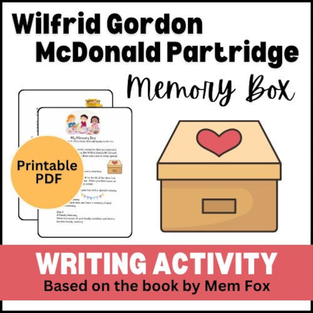 Wilfrid Gordon Mcdonald Partridge by Mem Fox: Book Companion - Etsy