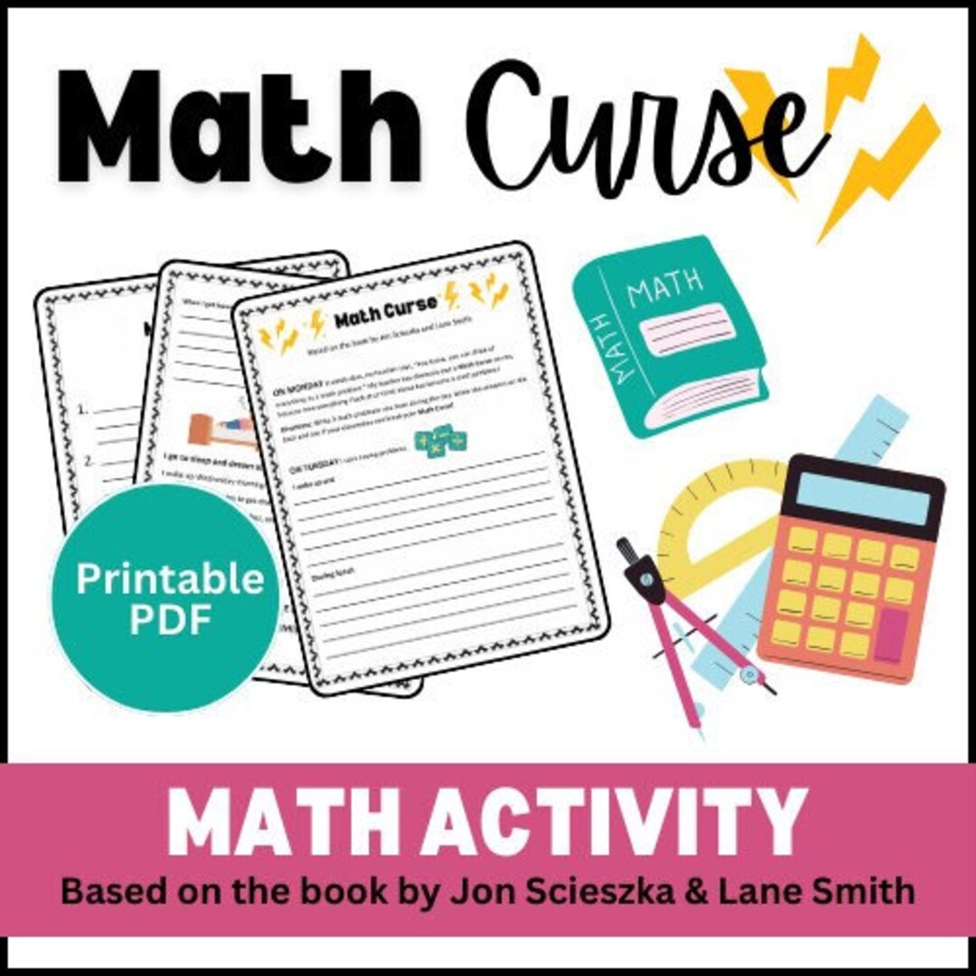 Math Curse by Jon Scieszka and Lane Smith: Book Companion - Etsy