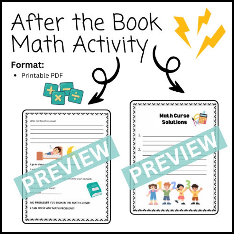 Math Curse by Jon Scieszka and Lane Smith: Book Companion - Etsy