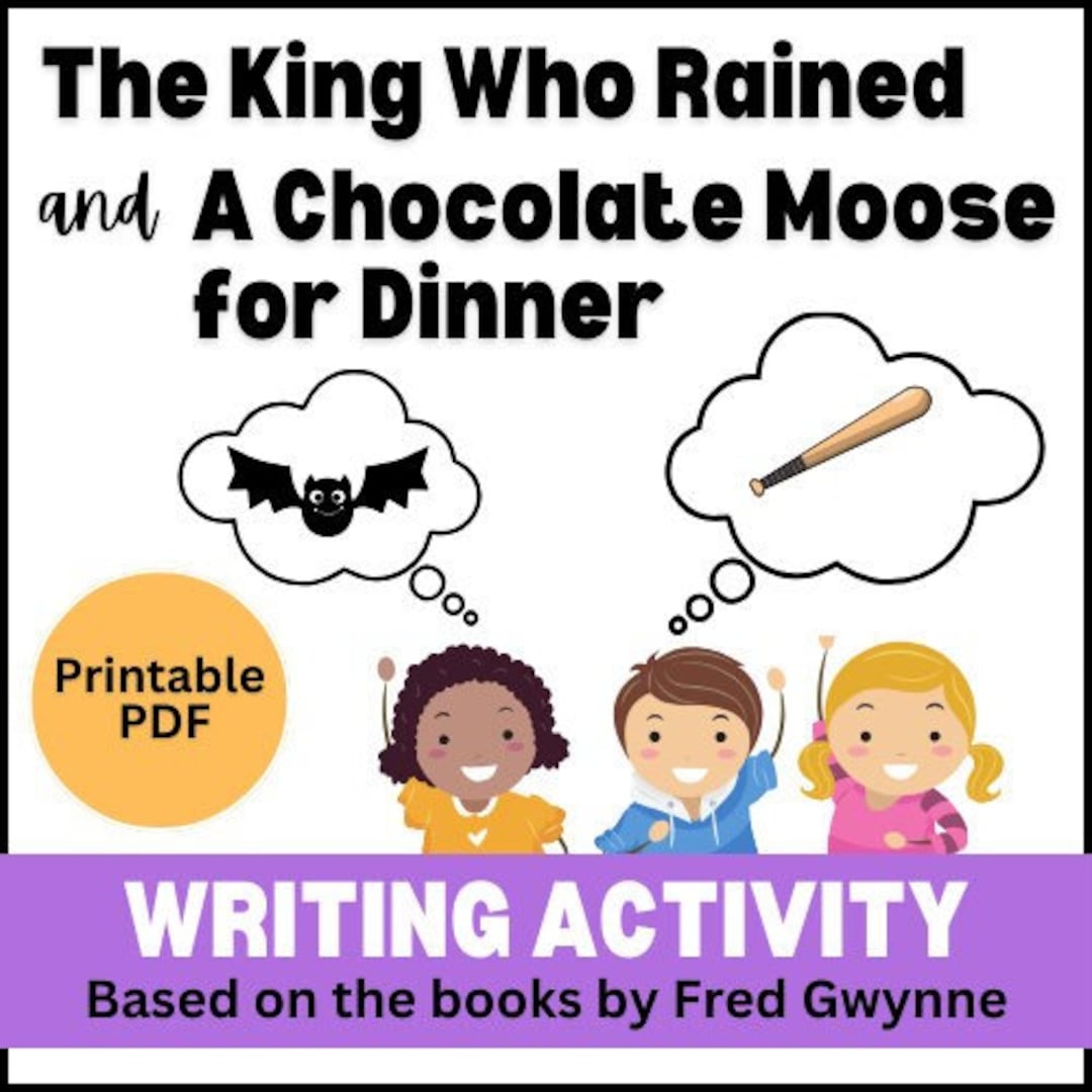 The King Who Rained and A Chocolate Moose for Dinner by Fred Gwynne - Etsy