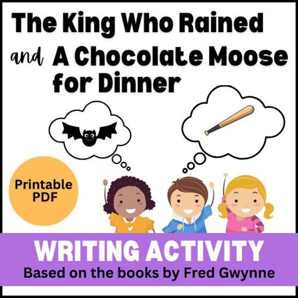The King Who Rained and A Chocolate Moose for Dinner by Fred Gwynne - Etsy