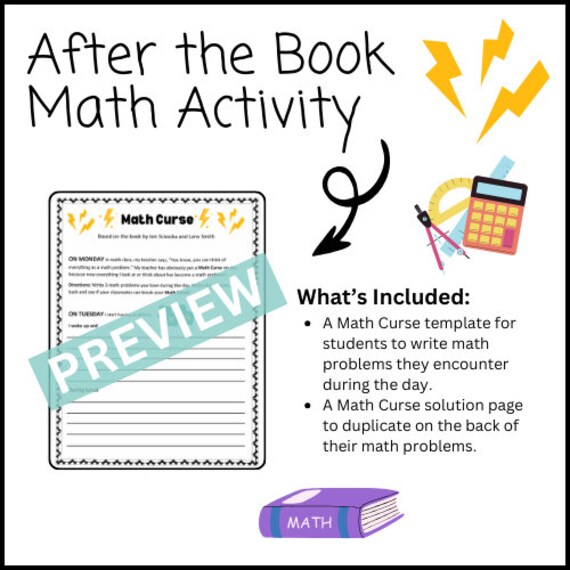 Math Curse Worksheets