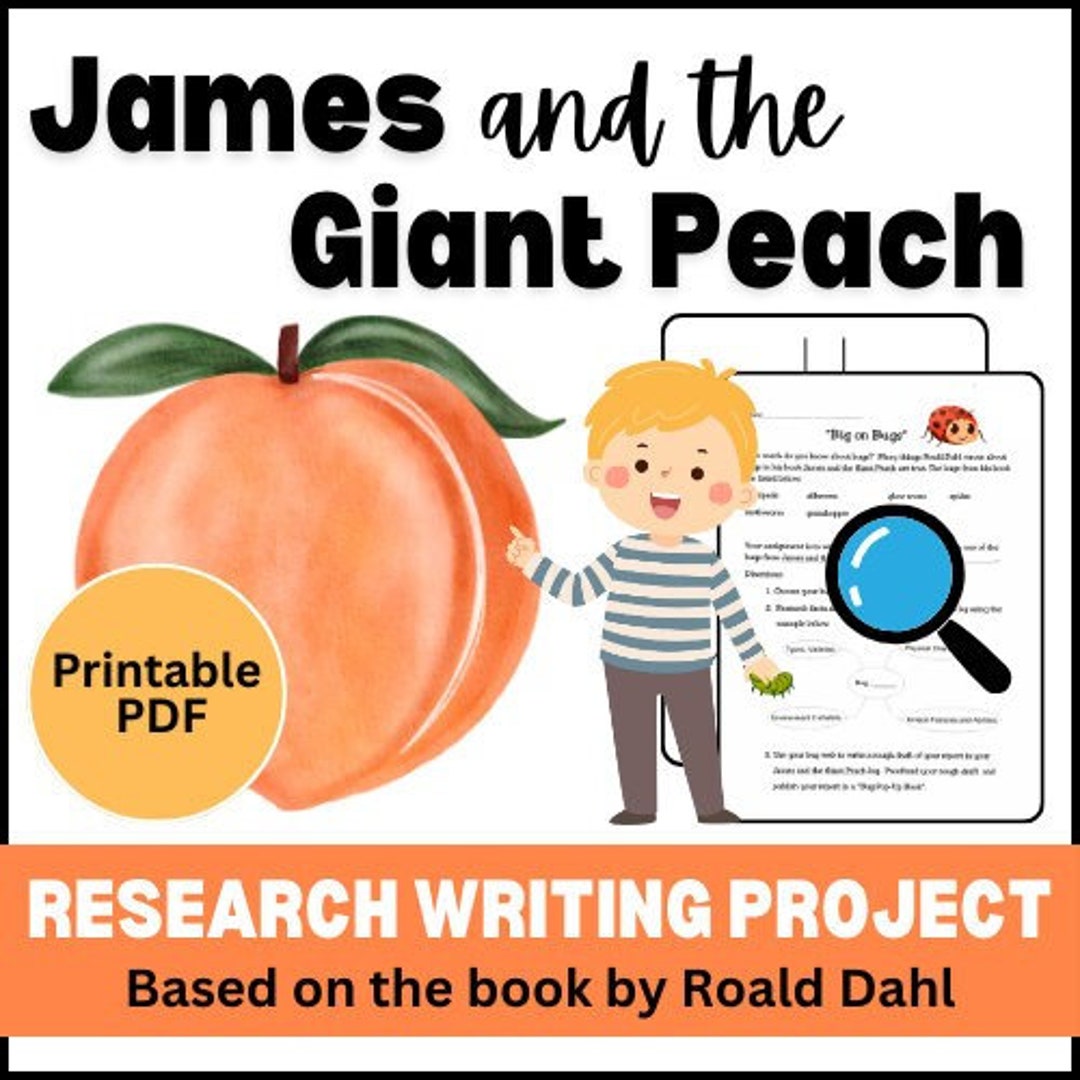 James and the Giant Peach by Roald Dahl: Book Companion - Etsy