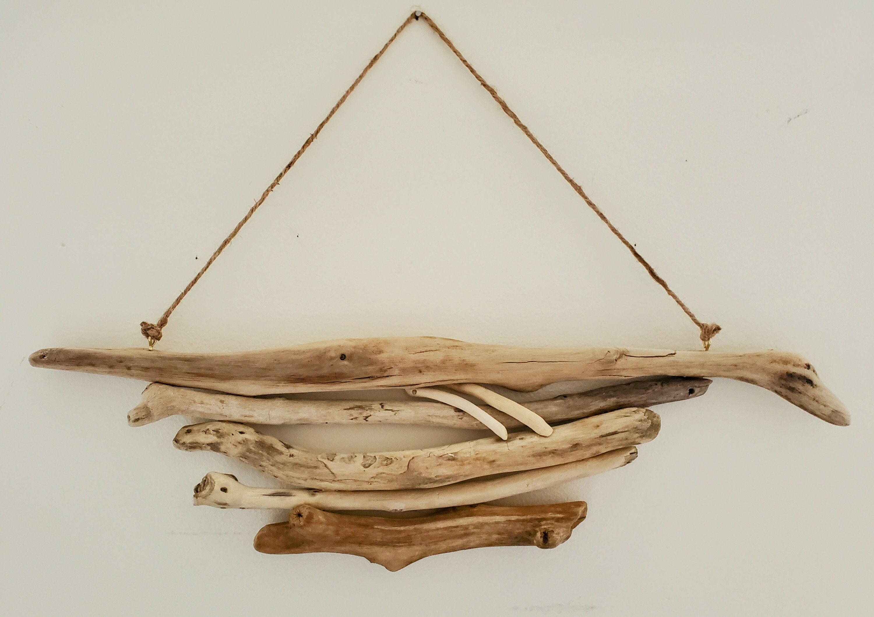 Driftwood Wall Art, Drift Wood Wall Hanging, Coastal Accent, Sea Decor ...