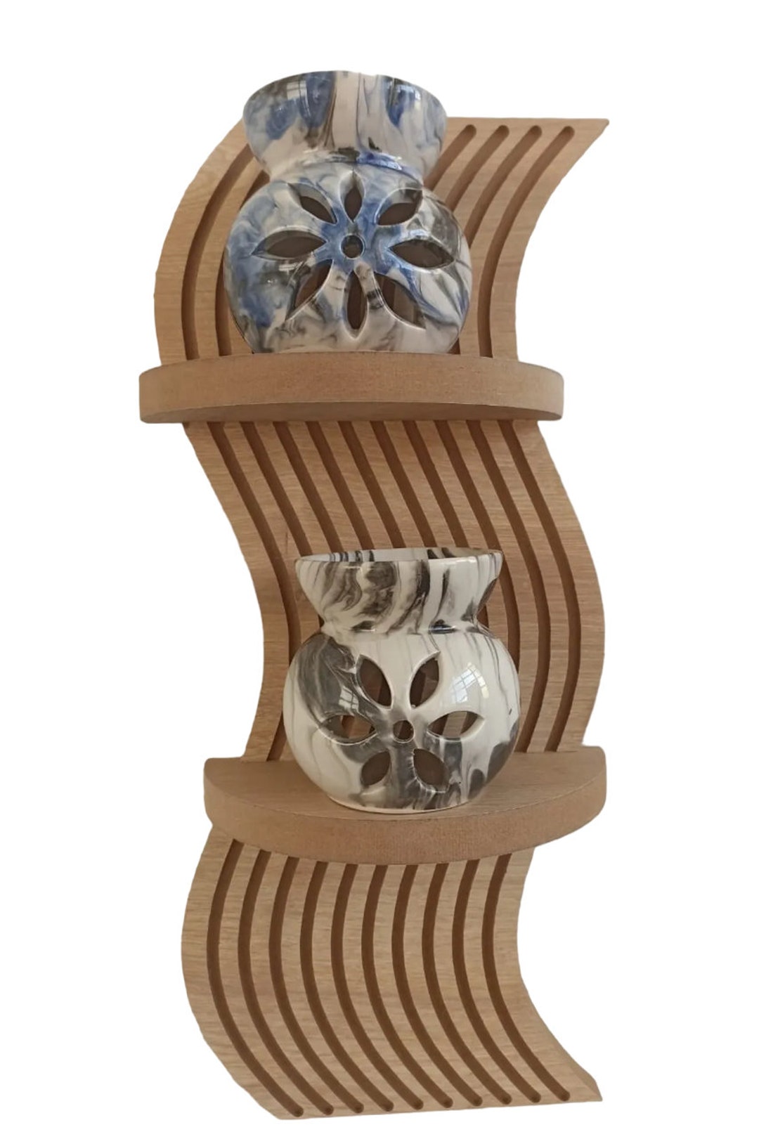 Wave Pattern, Decorative Shelf, Housewarming Gift, Mother's Gift ...