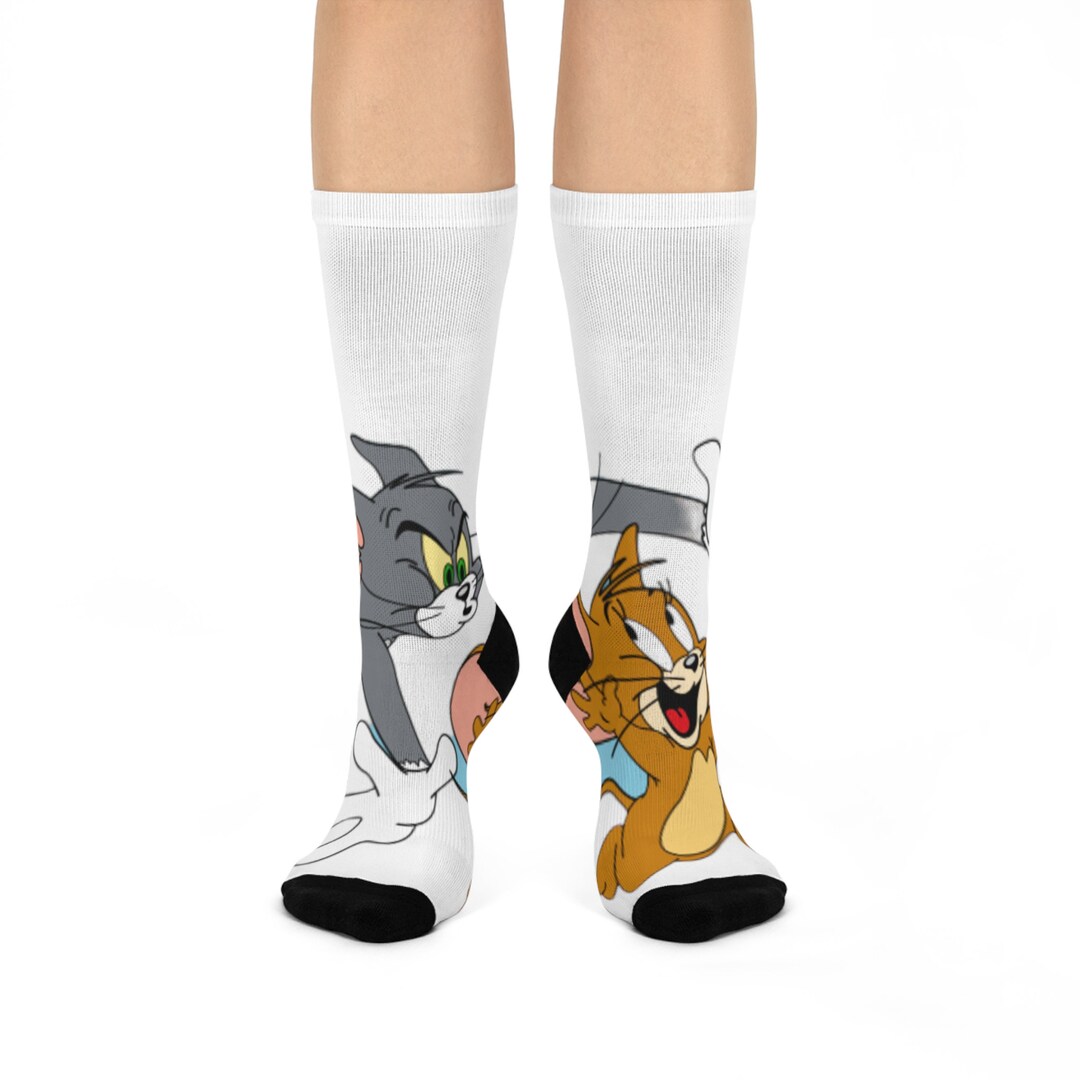 Tom and Jerry Socks - Etsy