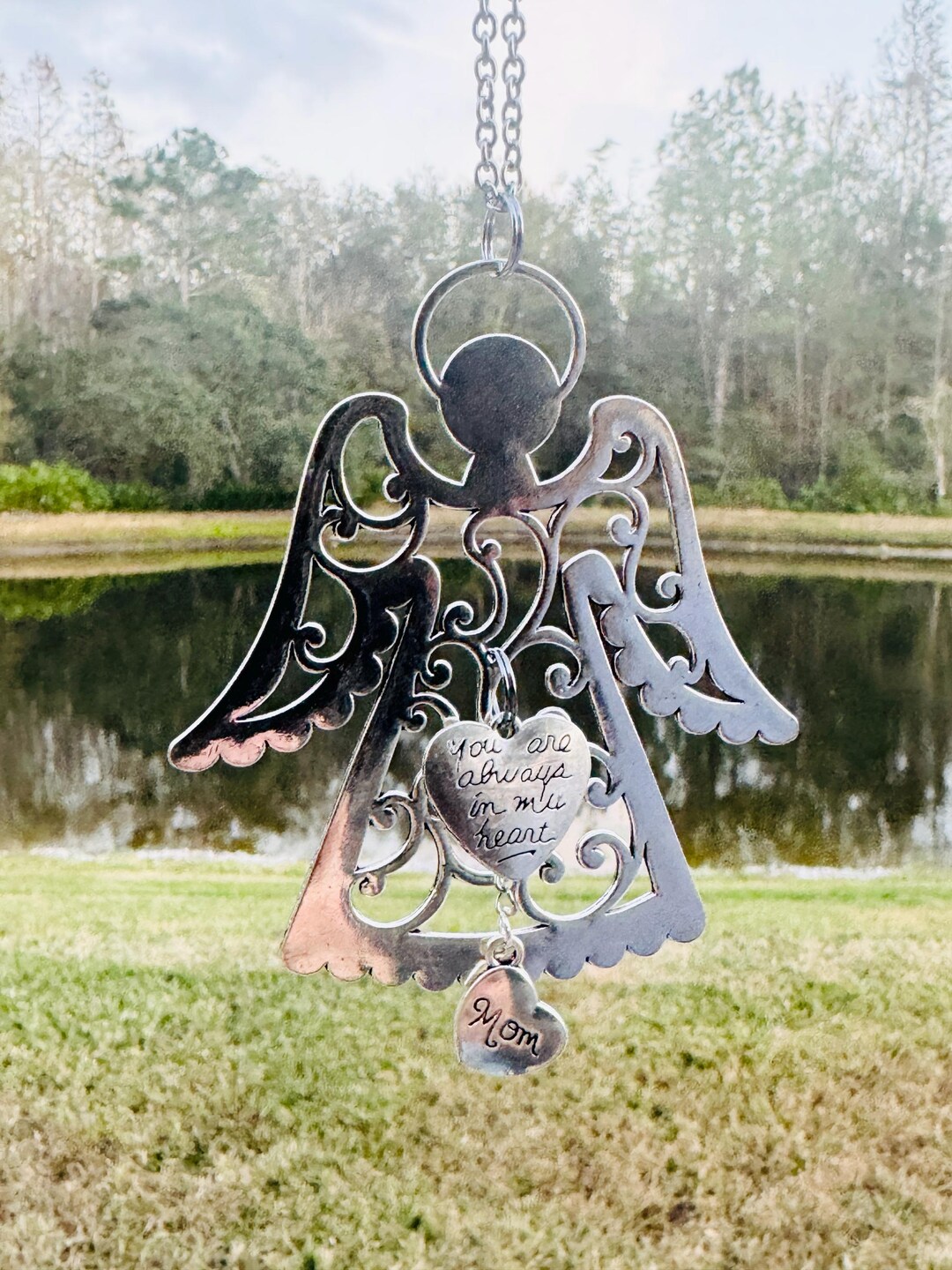 Guardian Angel Car Charm, Remembrance Memorial Gift - Etsy