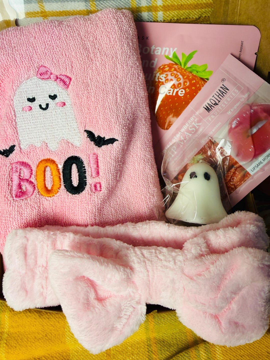 Mystery Spa BOO Bag: Embroidered Hand Towel, Headband, Pampering Face ...
