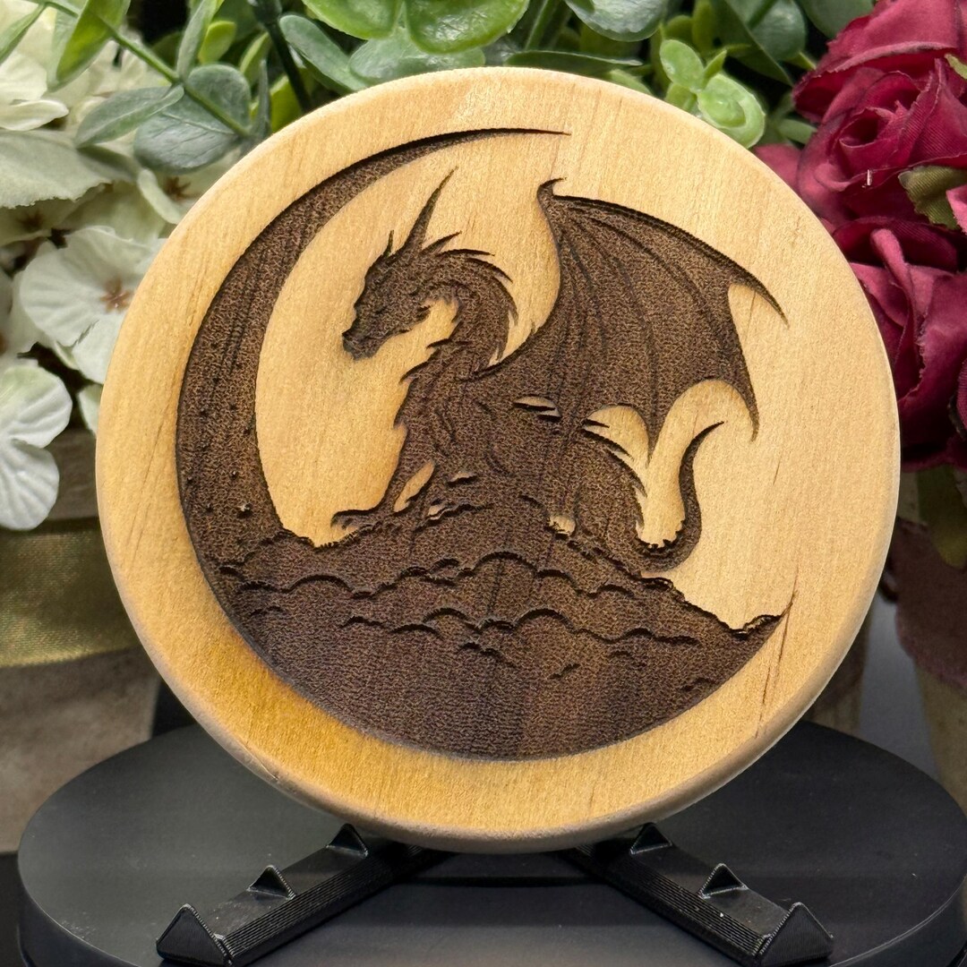 Dragon Coaster Set – Mix and Match 4 for the Price of 3 – Fantasy Wood ...