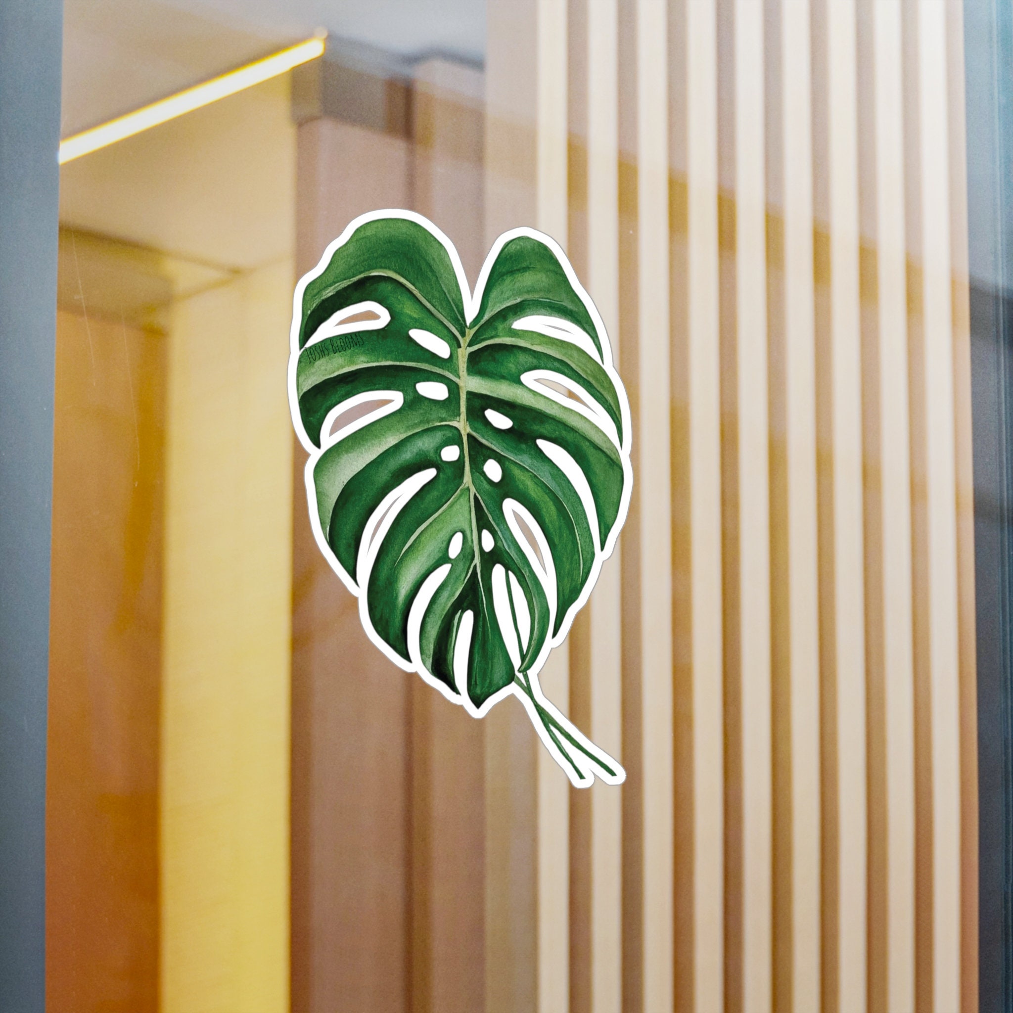 Monstera Vinyl Sticker, Plant Label, Waterproof Sticker, Car Stickers ...
