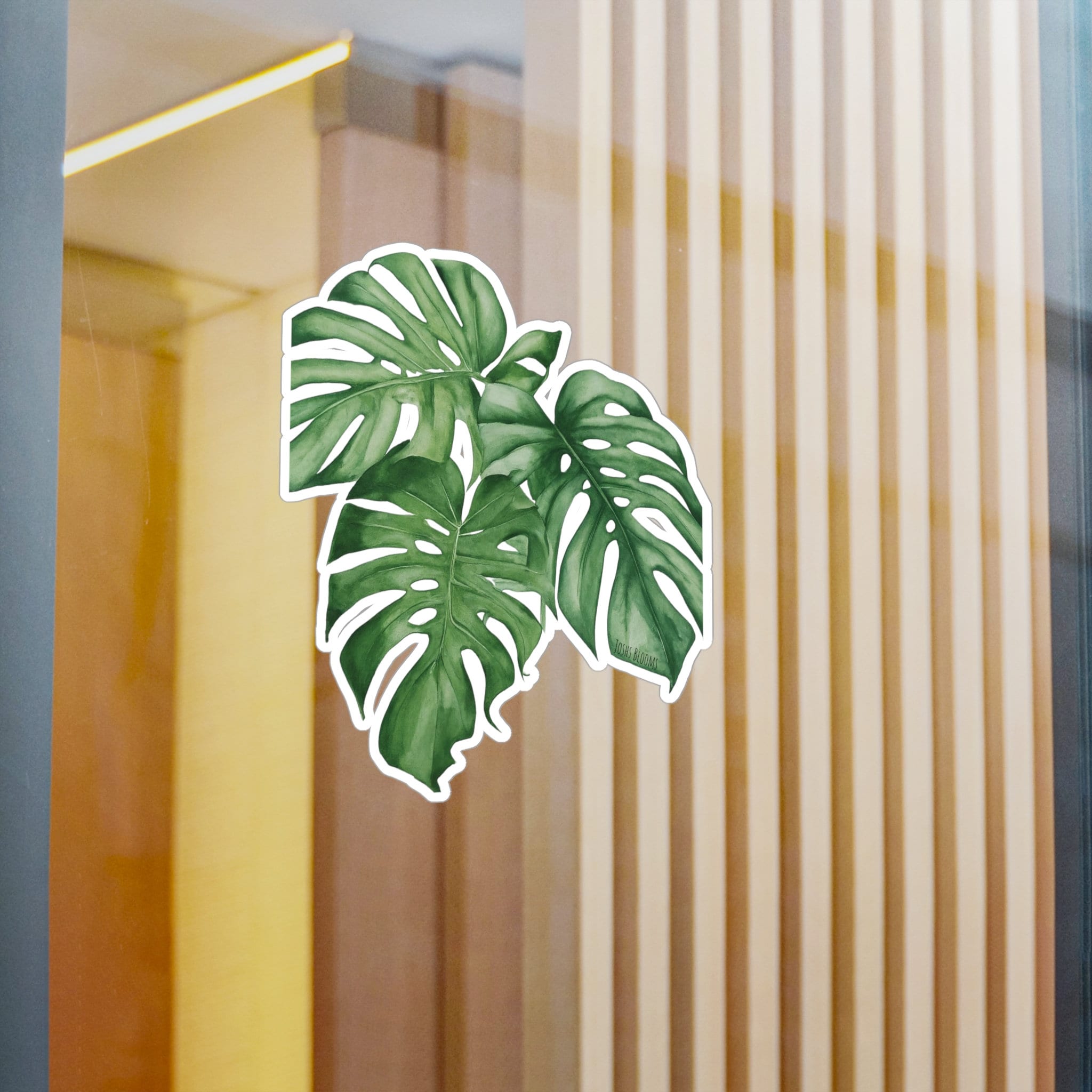 Monstera Vinyl Sticker, Plant Label, Waterproof Sticker, Car Stickers ...