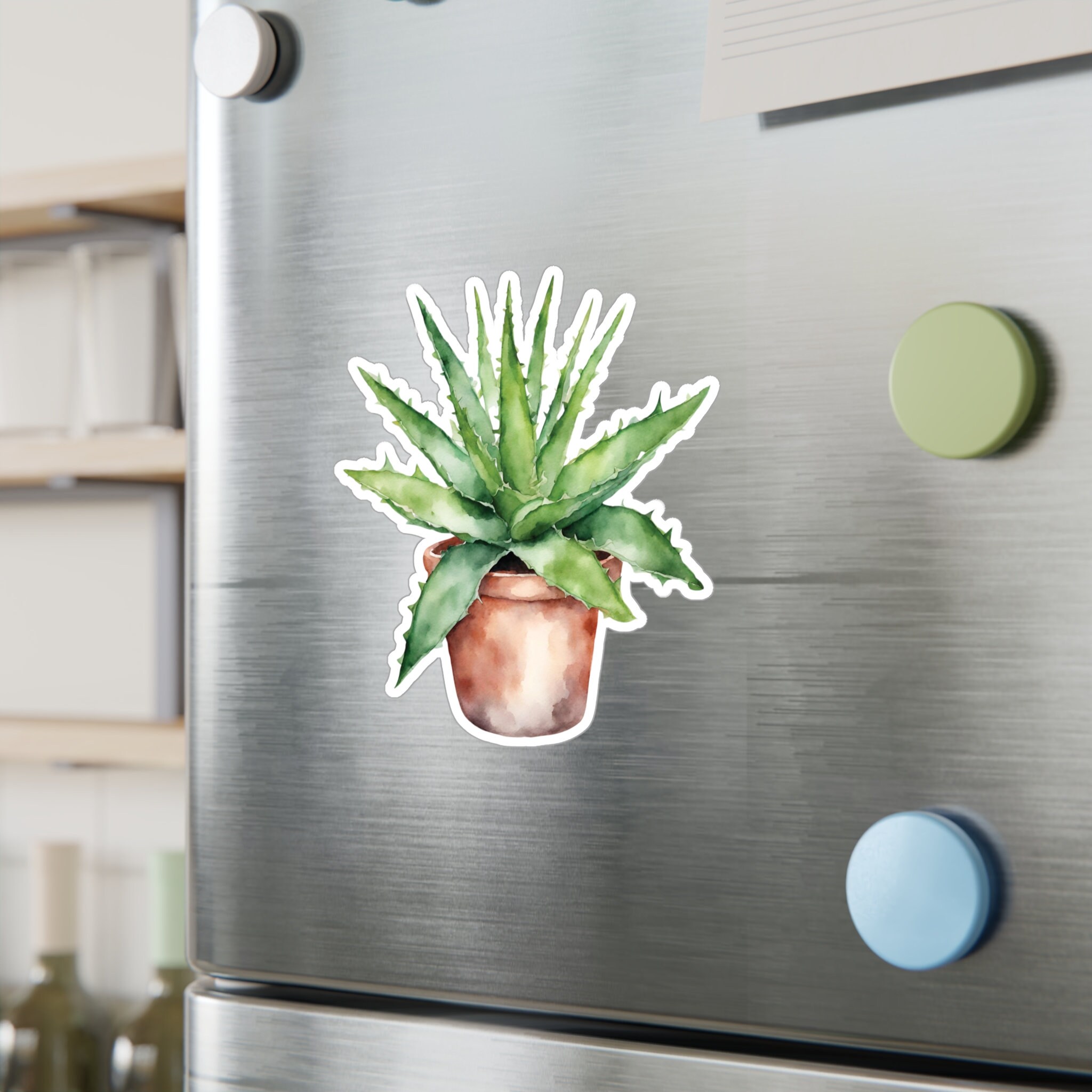Aloe Vinyl Sticker, Plant Label, Waterproof Sticker, Car Stickers ...