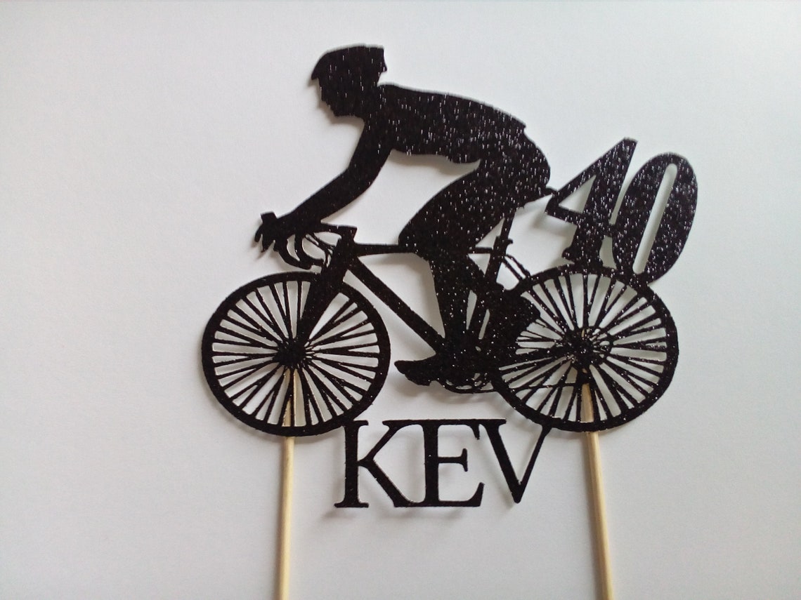 Cyclist Cake Topper Custom Cyclist Cake Topper Birthday - Etsy UK