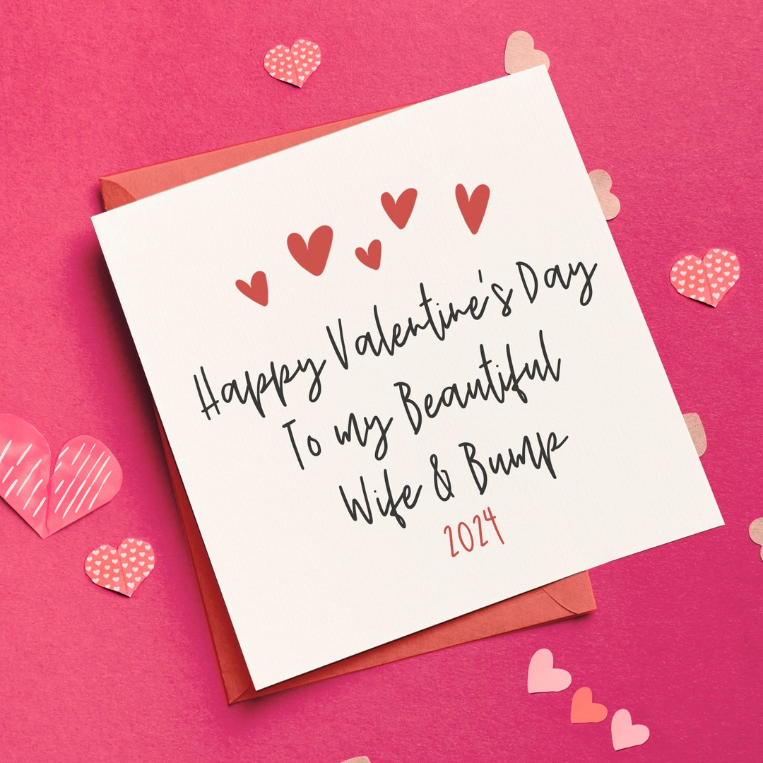 Wife Valentine Card, From the Bump Card, Love of My Life Card ...