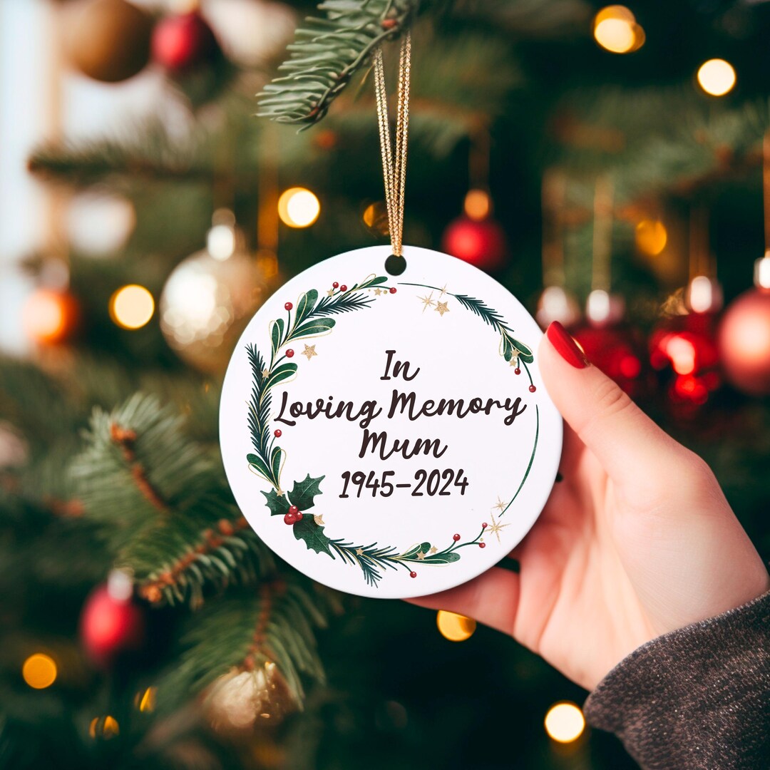 In Loving Memory Keepsake, Personalised Memory Decoration, Ceramic Tree ...