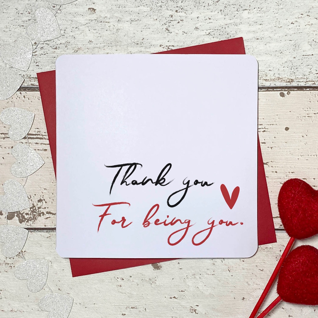 Thank You for Being You Card by Parsy Card Co - Etsy