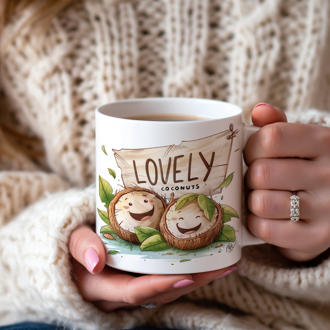 Cheeky Rude Gift Lovely Coconuts Novelty Mug Positivity Love Kindness ...