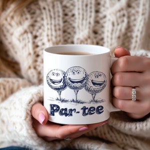Golf Party Gift Mug par-tee Funny Golf Pun Office Coffee Tea Mug ...