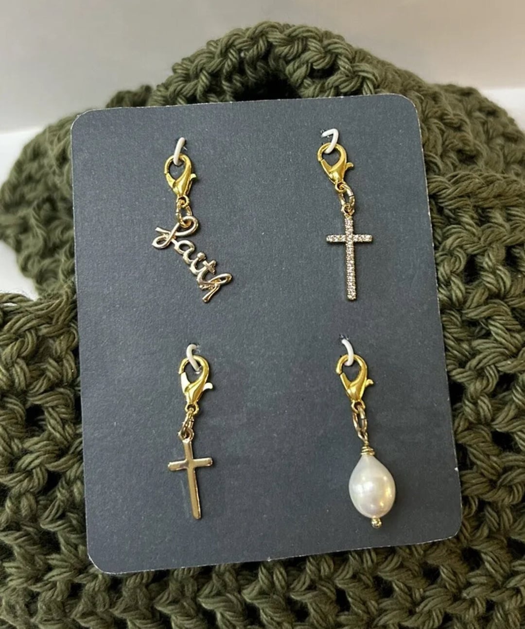 Faith Crochet Stitch Markers - Etsy