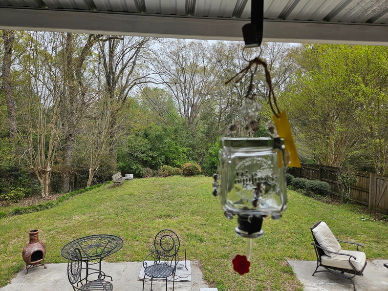 Repurposed Bottle Hummingbird Feeder - Etsy
