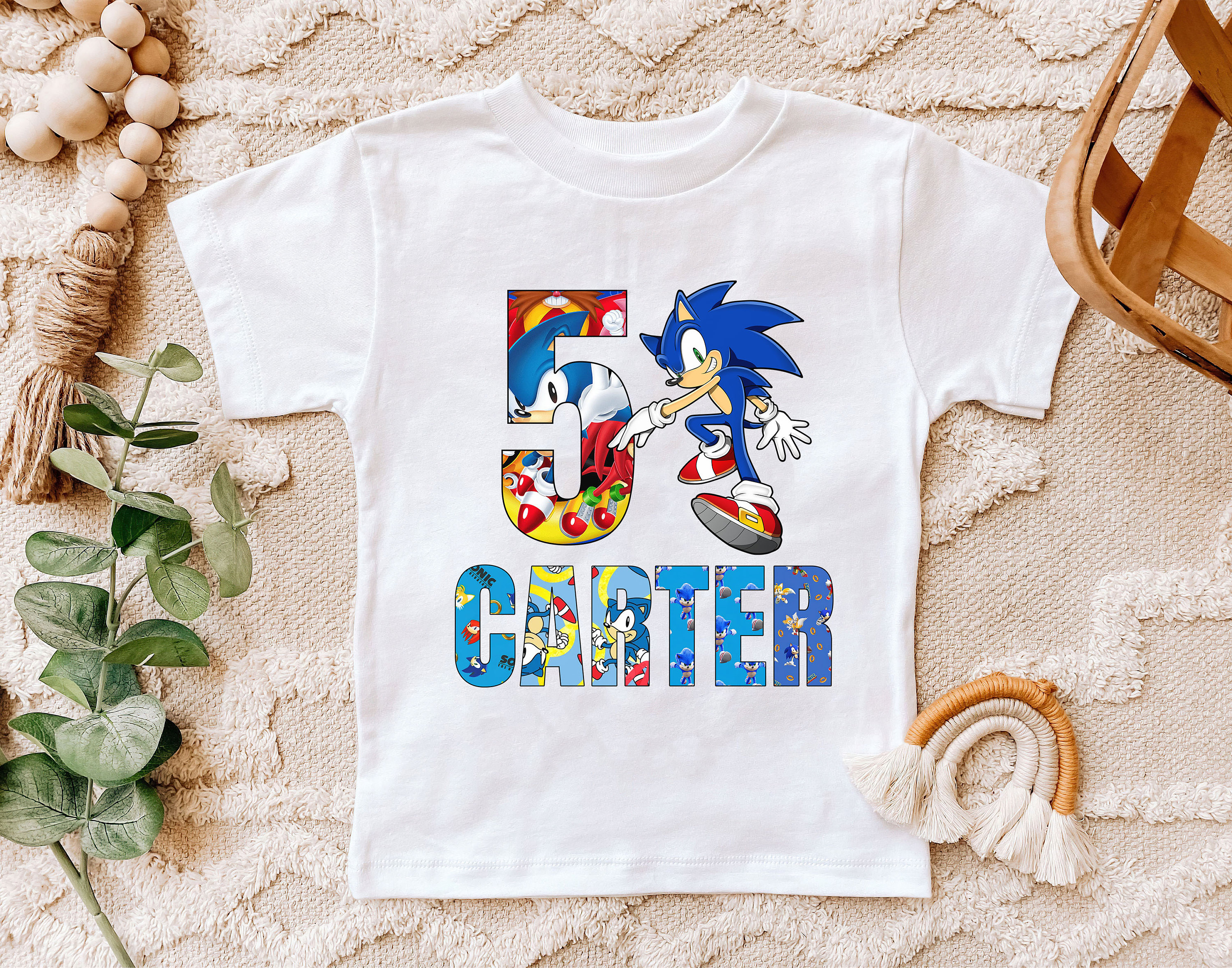 Sonic Birthday Shirt Personalized Sonic the Hedgehog Birthday Shirts ...