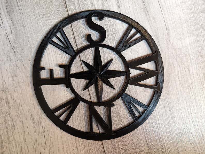 Garden Compass Silhouette Wall Art - Etsy