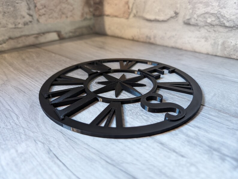 Garden Compass Silhouette Wall Art - Etsy