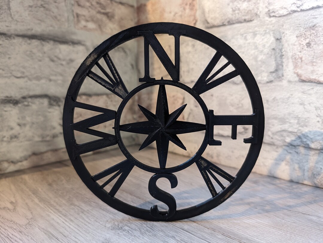 Garden Compass Silhouette Wall Art - Etsy