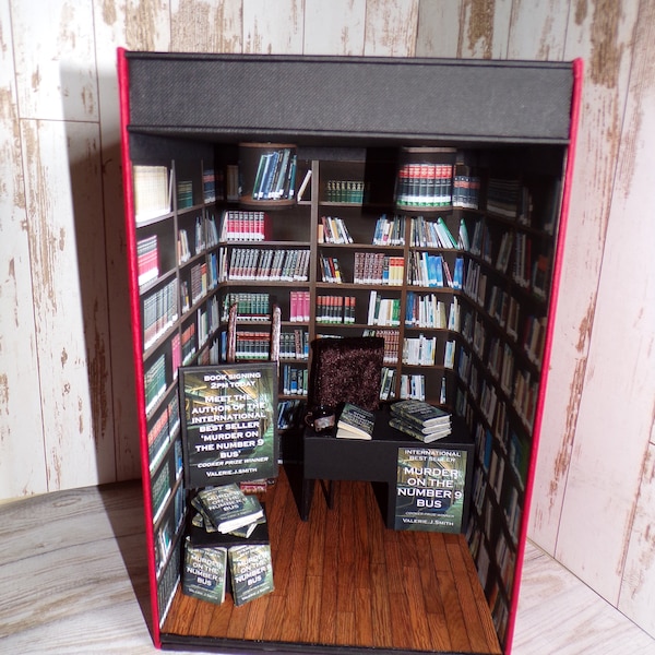 Miniature Library - Etsy
