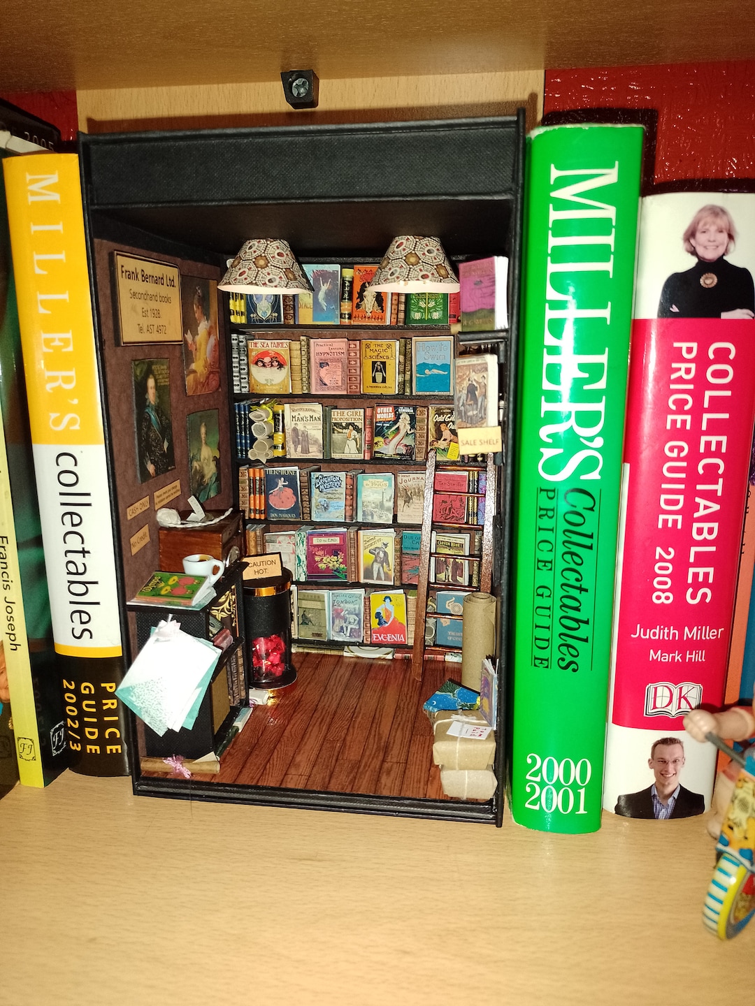 Miniature Book Shop, Book Nook Shelf Insert, Booknook, Diorama ...