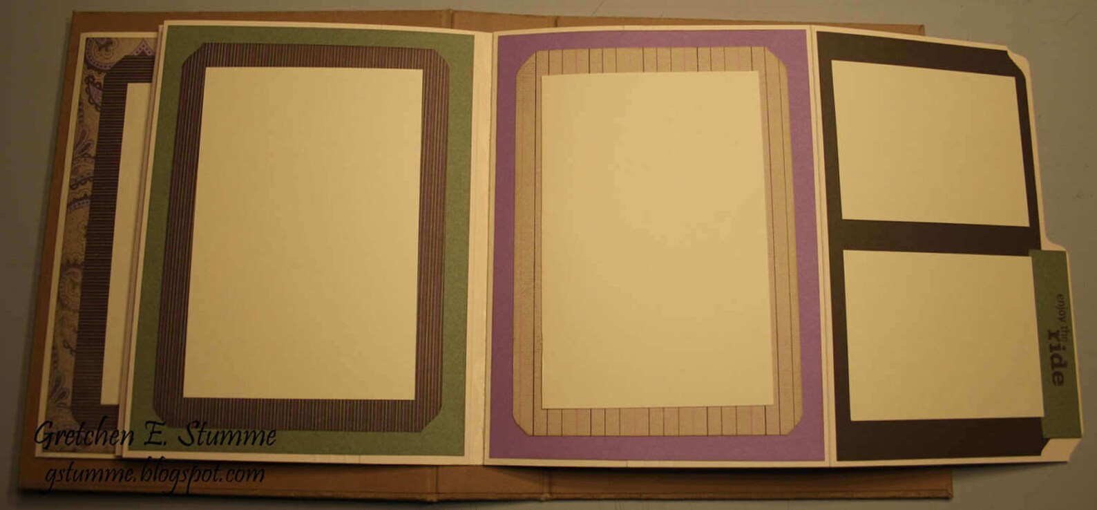 Triple Tab Album Tutorial - Etsy