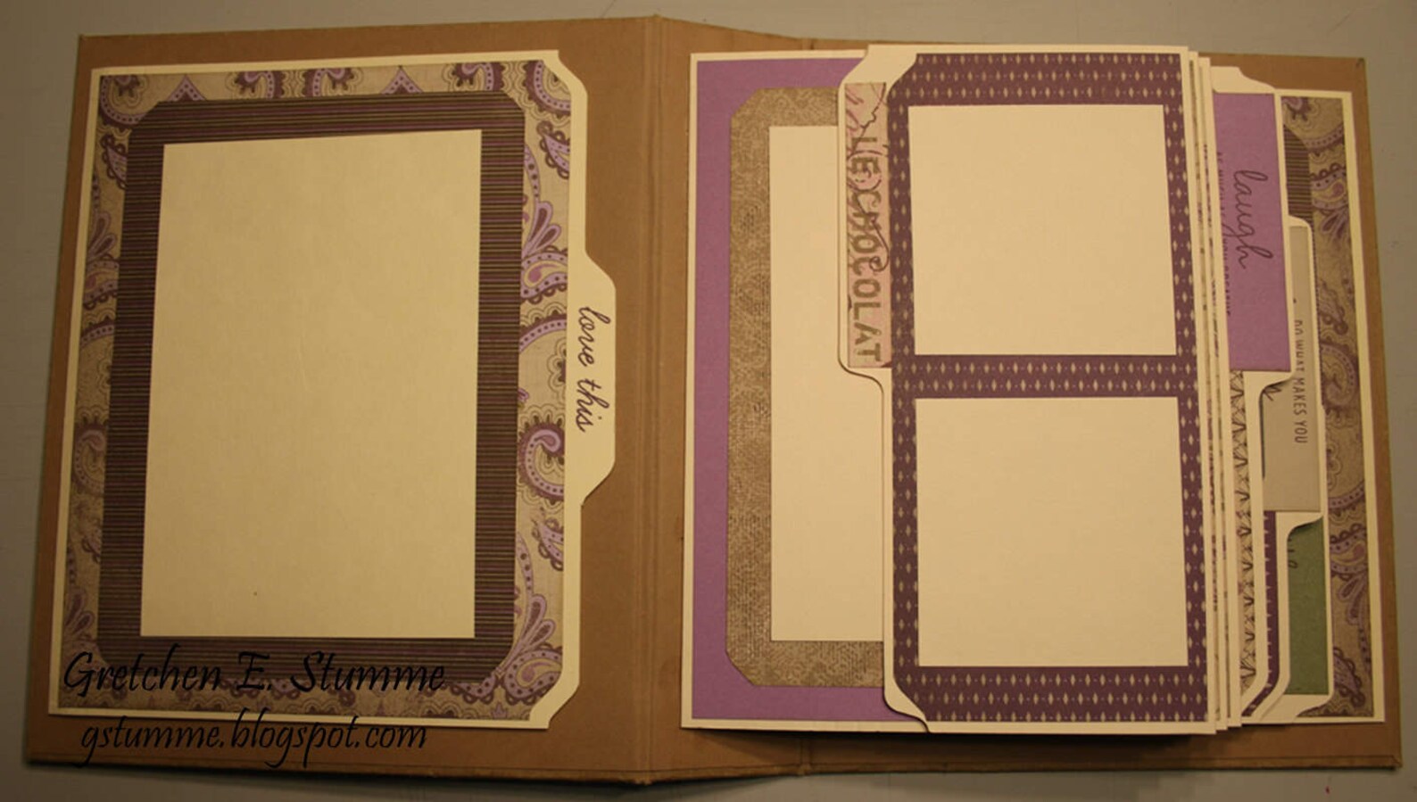 Triple Tab Album Tutorial - Etsy