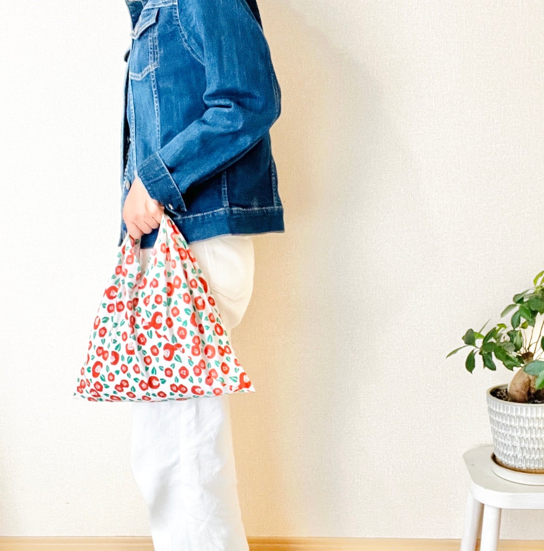 Origami Hand Bag / Foldable Tote Bag for Travel / Tenugui Cloth ...