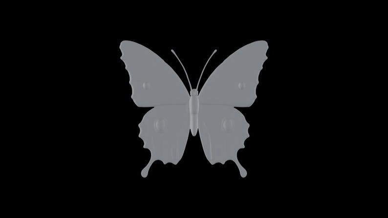 5 3d Realistic Butterflies 3d Stl Files for 3d Printer Machines ...